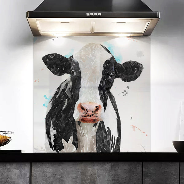 "Harriet" The Holstein Cow Kitchen Splashback - Andy Thomas Artworks